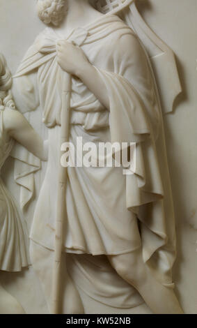 The artwork 'Blind Homer Led by the Genius of Poetry' depicts the Greek ...