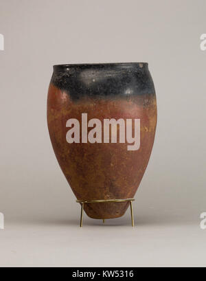 The Black Topped Red Ware jar, part of the MET collection (99.4.75), is ...