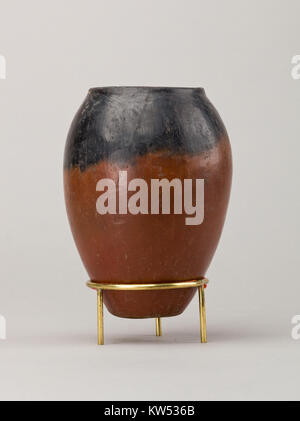 The Black Topped Red Ware jar, part of the MET collection (99.4.75), is ...