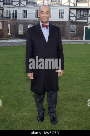 Lord Lieutenant of greater London Ken Olisa (right) greets Queen ...