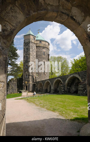 Burg Stolpen, Saxony, Germany. Medieval fortress on a basalt mountain ...