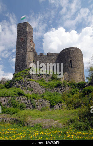 Stolpen: Stolpen Castle and basalt columns, Germany, Sachsen, Saxony ...