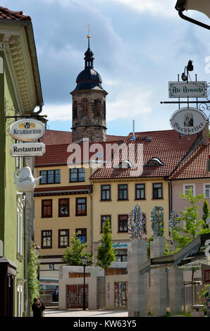 germany,thuringia,arnstadt,town,houses,streets,park,neues palais ...