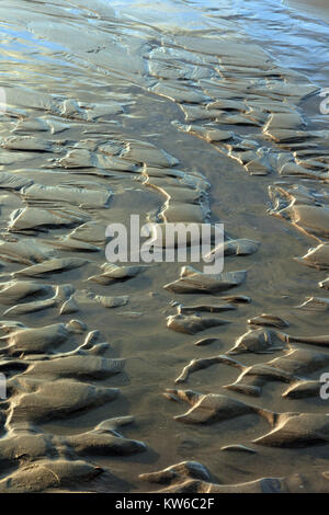 Water receding from the beach in Florida Stock Photo - Alamy