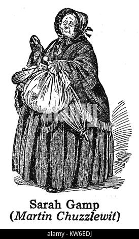 Sarah Gamp. Dickens character Stock Photo - Alamy