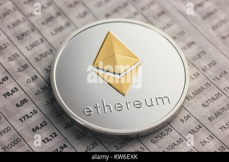 ethereum coin on exchange charts Stock Photo - Alamy