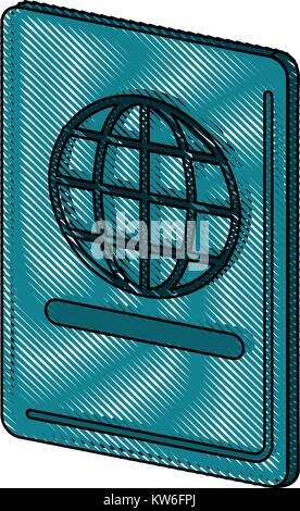 Passport identification document scribble Stock Vector Image & Art - Alamy