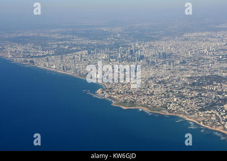 Israel shoreline, Aerial view Stock Photo - Alamy