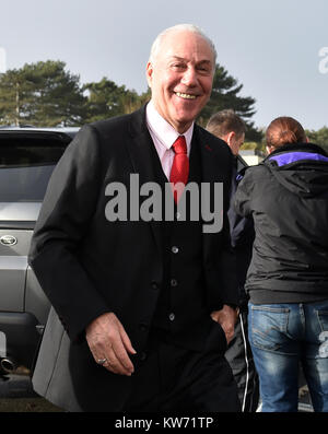 AFC Bournemouth Chairman Jeff Mostyn with the Championship Trophy at ...
