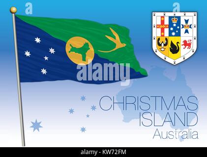 Flag map of CHRISTMAS ISLAND, AUSTRALIA Stock Vector Image & Art - Alamy