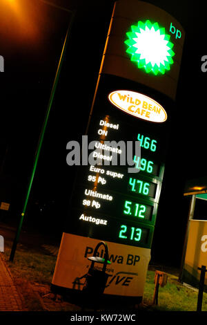 BP Petrol Station in Lubliniec Poland Europe Stock Photo - Alamy