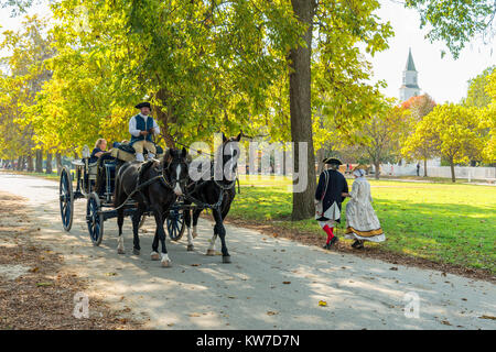 18th century transportation, Colonial Williamsburg Virginia Stock Photo ...