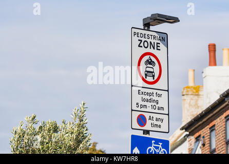 Restricted Zone Road Sign Stock Photo - Alamy