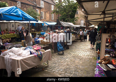 Flea market at Stockton on Tees, north east England. UK Stock Photo - Alamy