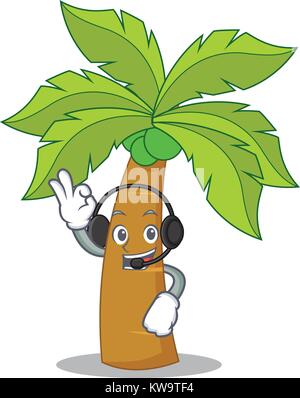 Singing palm tree character cartoon Stock Vector Image & Art - Alamy