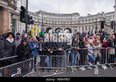 Spectators watch the London New Year’s Day Parade 2026 Stock Photo - Alamy