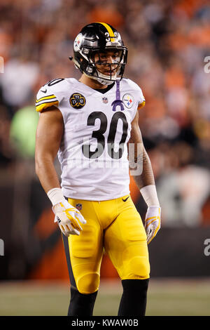 Pittsburgh Steelers running back James Conner (30) scores on a 1-yard ...