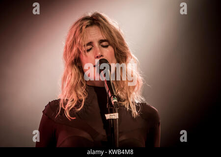 The Danish singer-songwriter Clara Sofie performs a live concert at ...