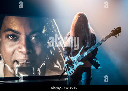 The American cinematic rock band Earthside performs a live concert at ...