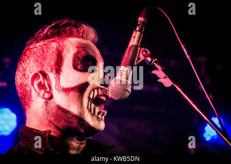 The Danish psychobilly, surf punk band Hola Ghost performs a live ...