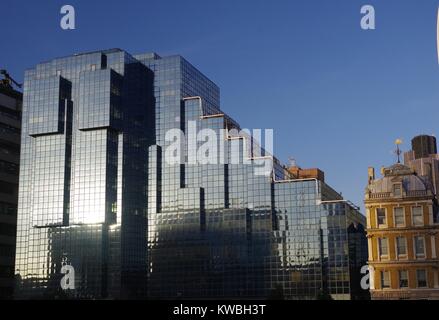 The iconic blue Northern & Shell Building, 10 Lower Thames Street in ...