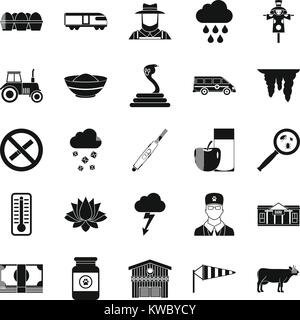 Tillage icons set, simple style Stock Vector Image & Art - Alamy