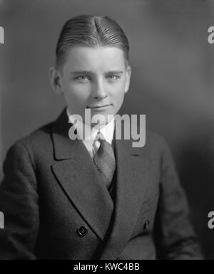 Calvin Coolidge Jr., younger son of President Calvin Coolidge, ca. 1923 ...