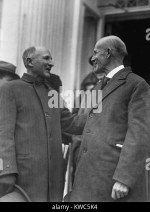 Eugene Debs (right) facing his brother Theodore upon his release from ...