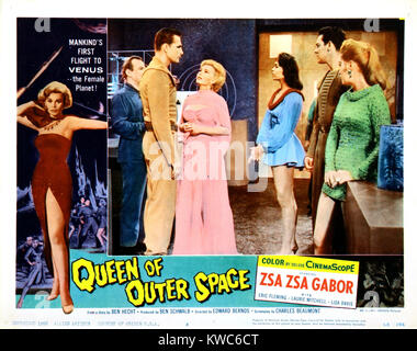 QUEEN OF OUTER SPACE, Barbara Darrow, Dave Willock, Lisa Davis, Patrick ...