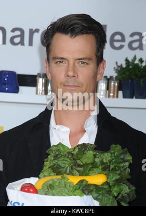 (L-R) Youth Hunger Activist Joshua Williams and Actor Josh Duhamel ...