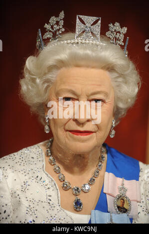 Wax figure of Queen Elizabeth makes debut at Madame Tussauds in Times ...