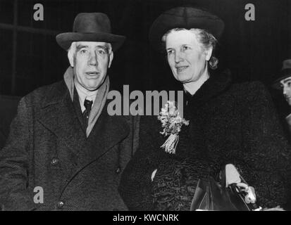 Dr. Niels Bohr, Danish Atomic Scientist, and Mrs. Bohr after their ...