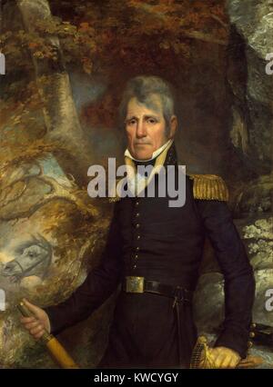 General Andrew Jackson in 1819 military portrait by Samuel Lovett Waldo ...