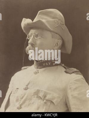 Col. Theodore Roosevelt in uniform of 1st United States Volunteer ...