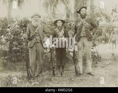 Three generations of Boer fighters against the British in the Boer War ...