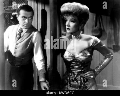 THE SPOILERS, from left: Marlene Dietrich, Matt Willis, John Wayne ...