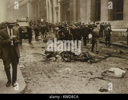 NYC, Wall Street Bombing, 1920 Stock Photo - Alamy