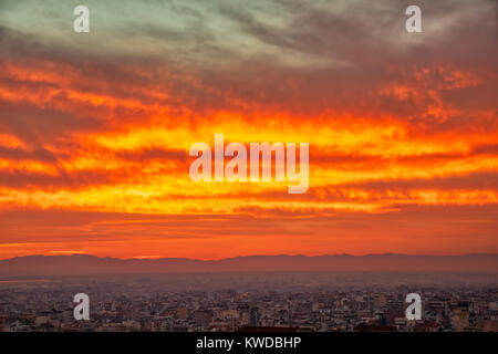 sunset color explosion Stock Photo - Alamy