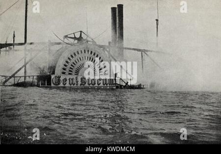 GENERAL SLOCUM excursion boat disaster in New York City, June 15, 1904 ...