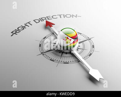 Zimbabwe High Resolution Right Direction Concept Stock Photo - Alamy