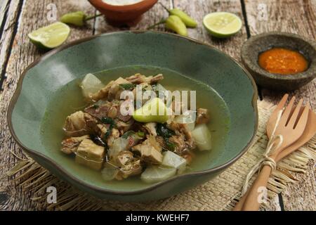 Soto Babi, the Balinese savoury soup with pork cubes and radish Stock ...
