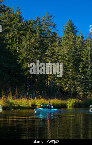 Kayaking on Beaver Creek, Brian Booth State Park, Oregon Stock Photo ...