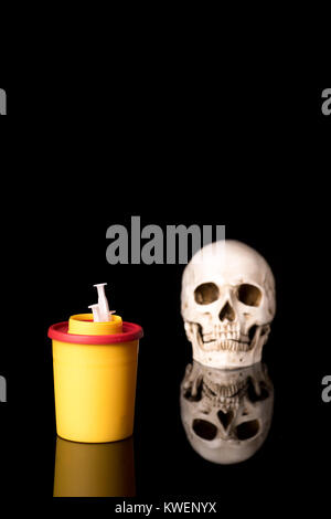 Drug testing container with human urine Stock Photo - Alamy