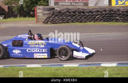 American racer David Pook, Formula Vauxhall Lotus testing. Oulton Park ...