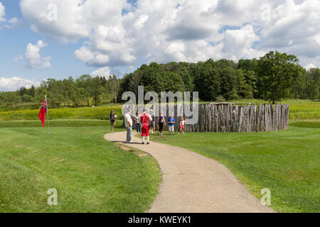 Reconstruction of Washington's fort, Fort Necessity National ...