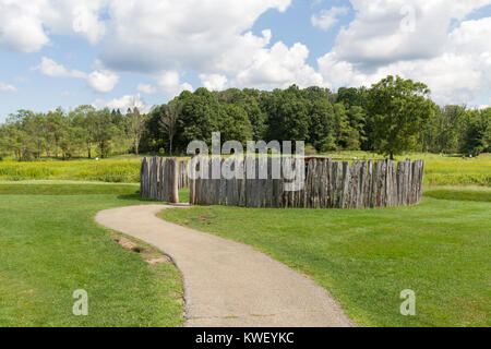 Reconstruction of Washington's fort, Fort Necessity National ...