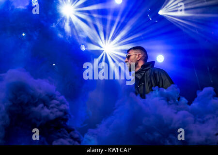 The Danish rapper Sivas (Stylized S!vas) performs a live concert at ...