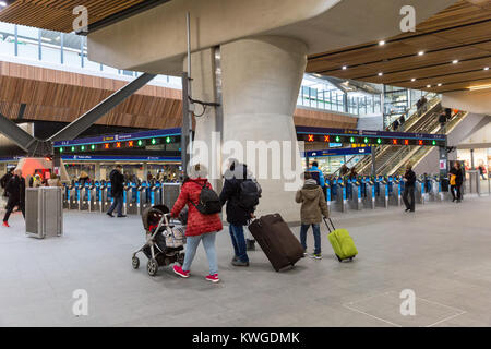 A Network Rail access point information sign next to a low bridge ...