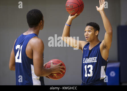 Davenport, Iowa, USA. 23rd Oct, 2017. St. Ambrose basketball player ...