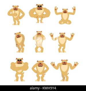 Confused cartoon face, vector guilty smiling character. Hangdog emoji ...